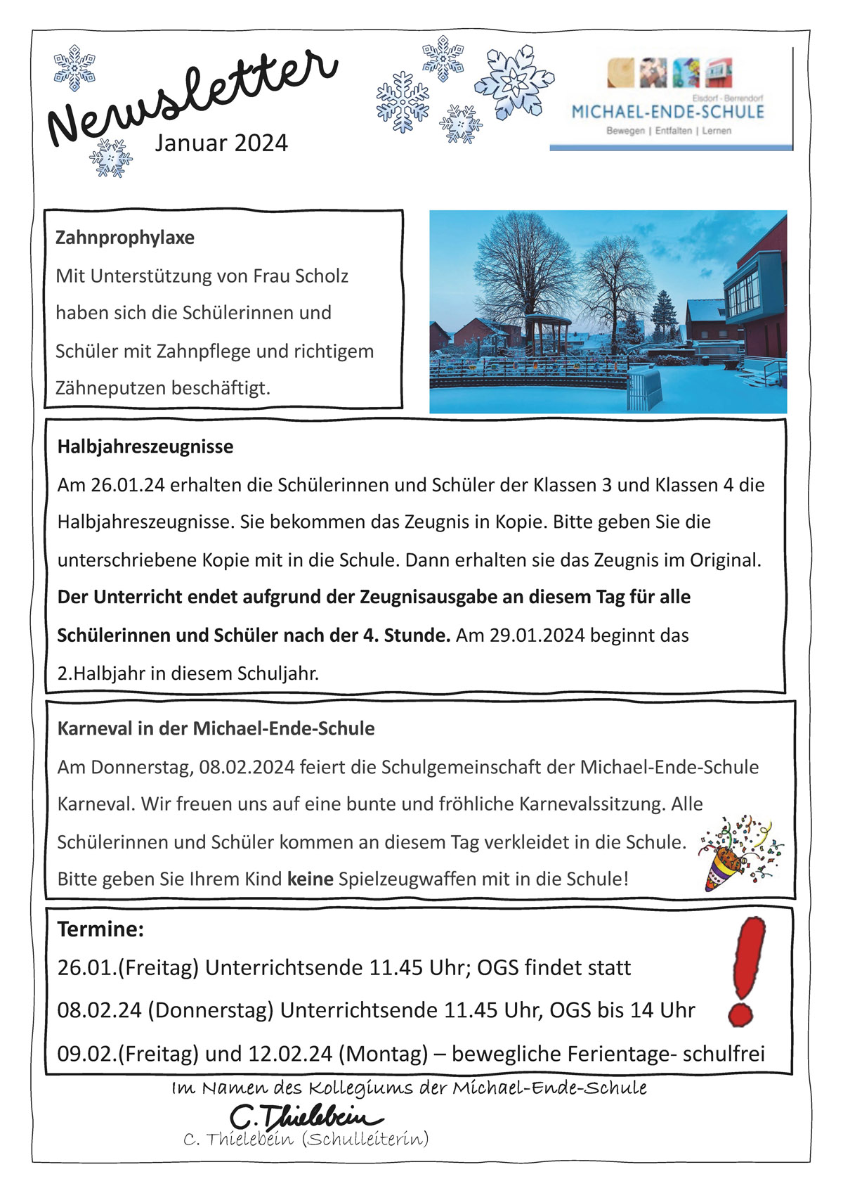 Newsletter Januar 2024 – Michael-Ende-Schule